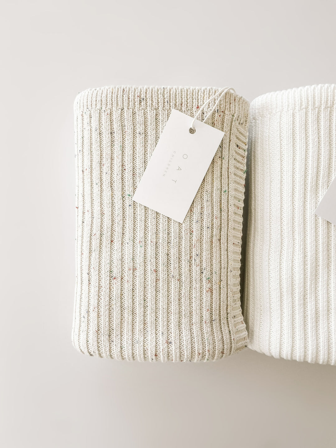 Sprinkle Knit Ribbed Blanket – Oat Co