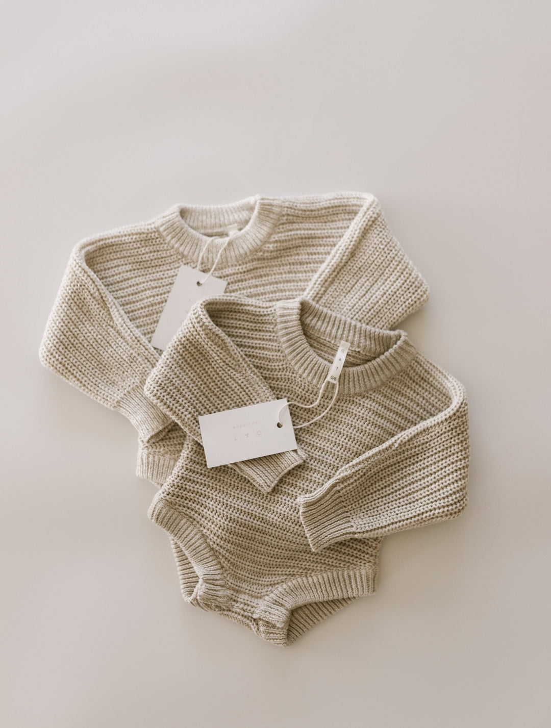 Chunky Knit Onesie ‘Oatmeal’ – Oat Co
